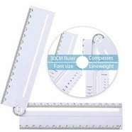 Unique Bargains Scale Ruler Plastic Foldable Architect Engineer Metric ...