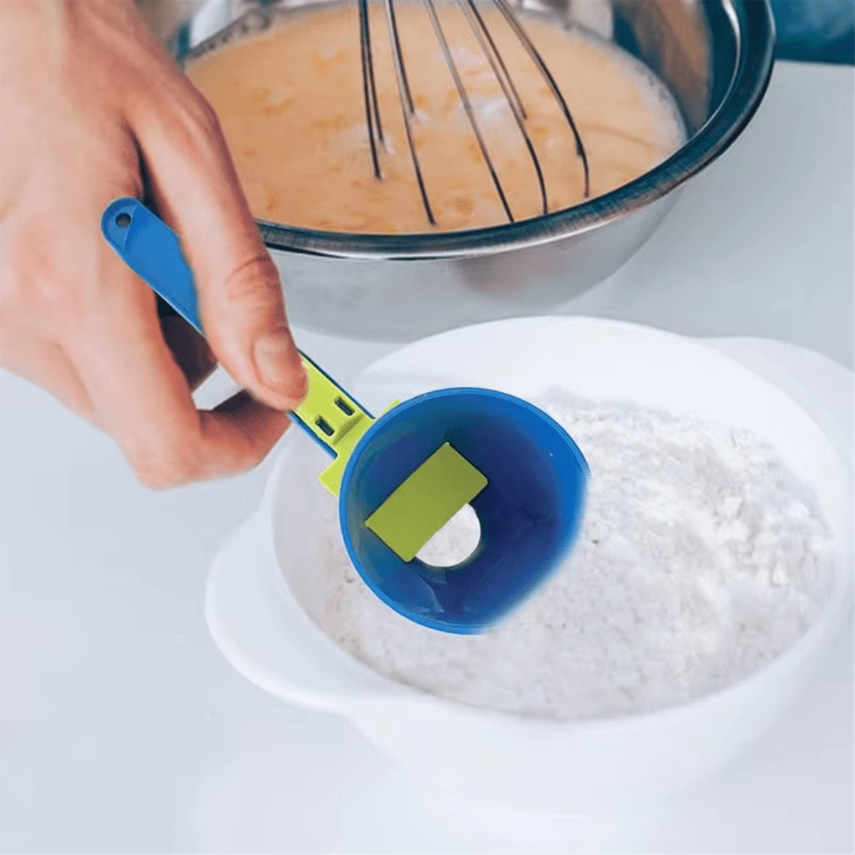 Measuring Scoop with Funnel Kitchen Spoons for Coffee Protein Powder ...