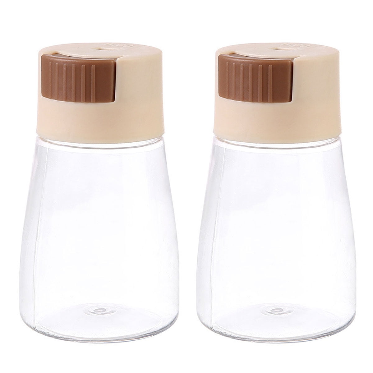 Measuring Seasoning Bottle 2 Pack,Salt Pepper Shaker Set,Glass Metering ...