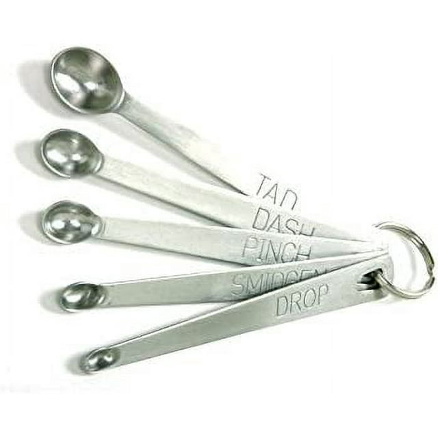 Measuring Spoons 18/10 Stainless Steel Mini Set 5 Pc Dash Pinch Smidgen ...