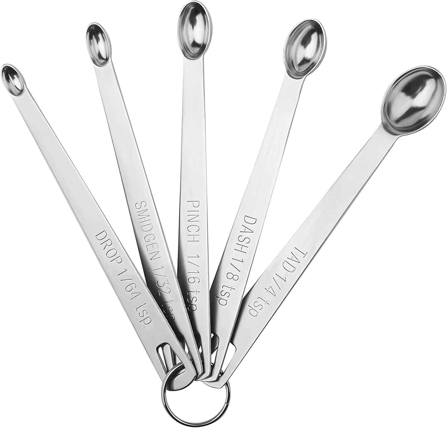 Measuring Spoons Set, Mini Teaspoon Measuring Spoons, Tiny Tsp Metal ...