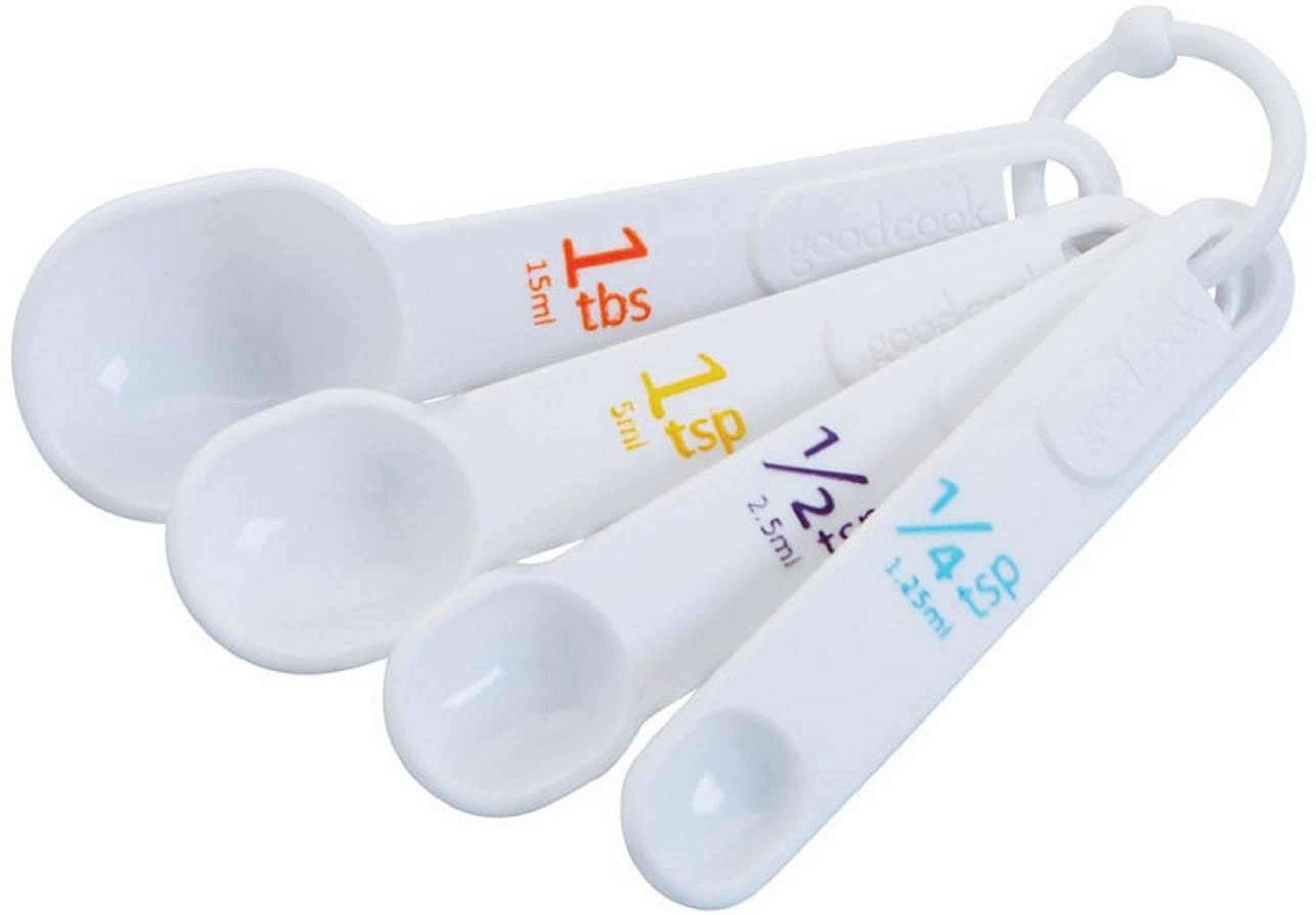 Measuring Spoons Wht 4pc - Walmart.com