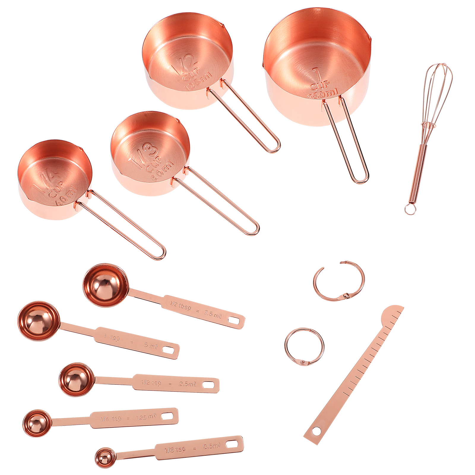 Measuring Spoons and Measuring Cups with Stirring Rod for Kitchen ...