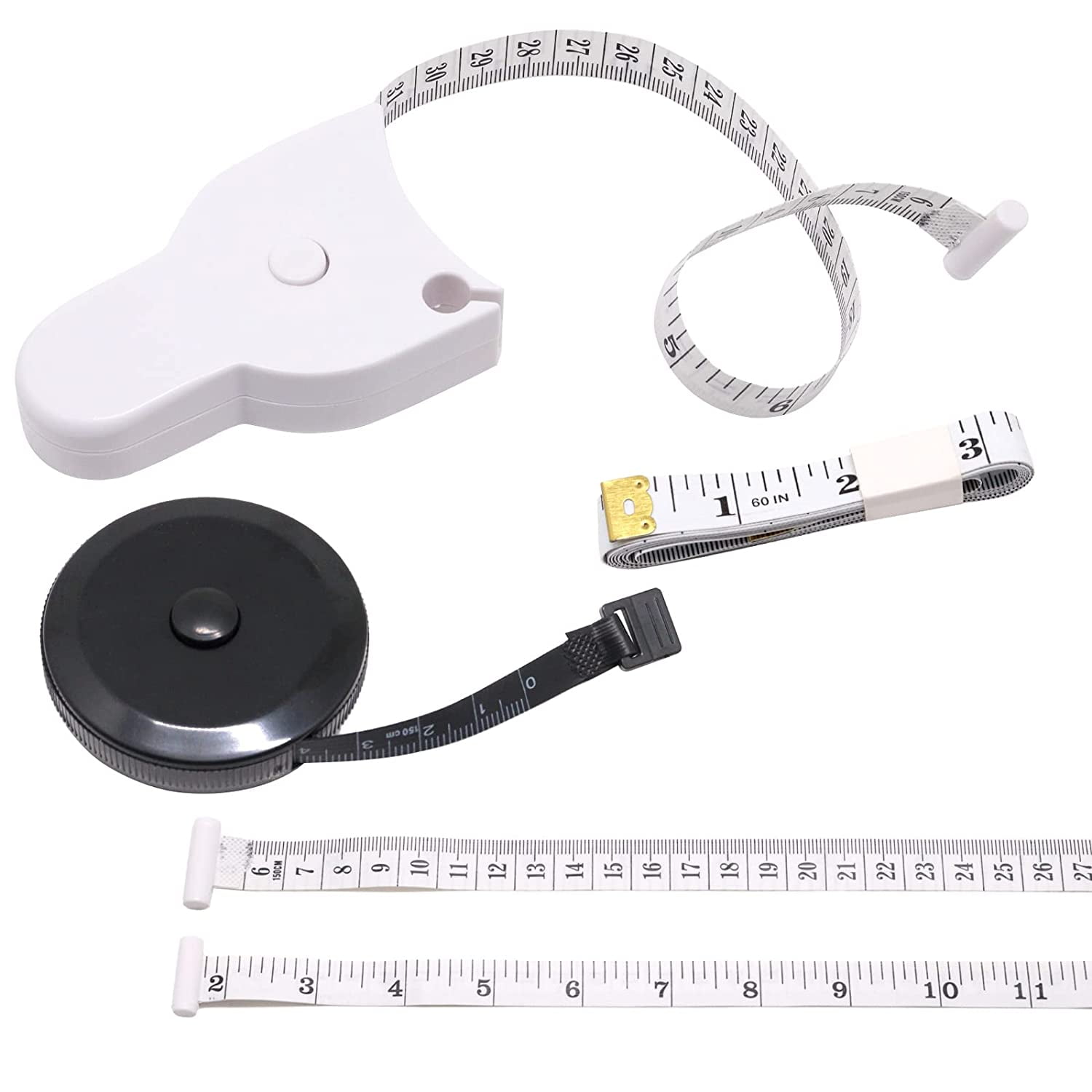 Measuring Tape for Body, Retractable Fabric Tape Measure, Auto ...