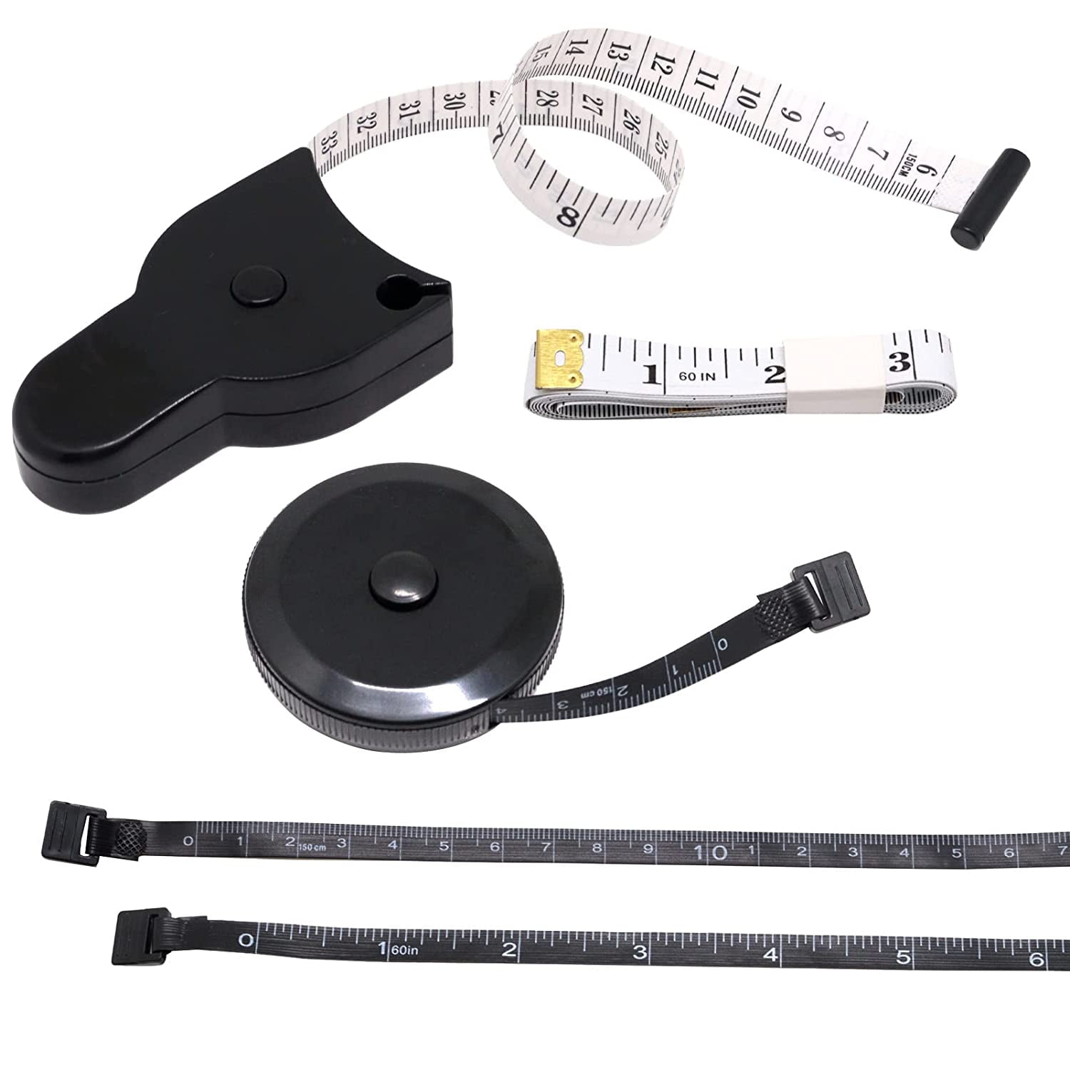 Measuring Tape for Body, Retractable Fabric Tape Measure, Auto ...