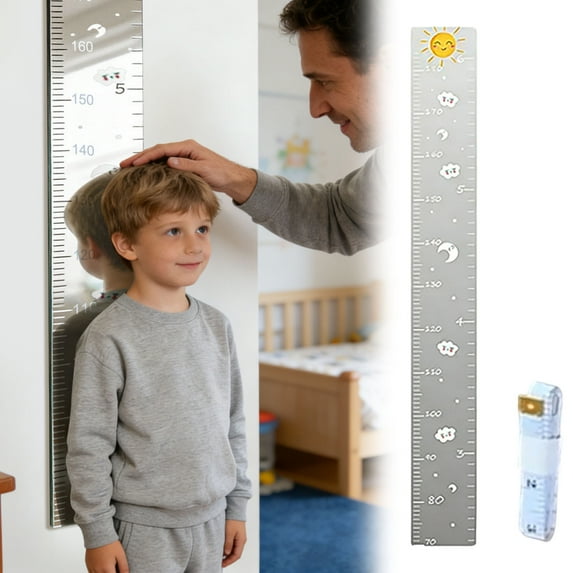Measuring Tools Growth Chart for Kids Wall Sticker with Backing and ...