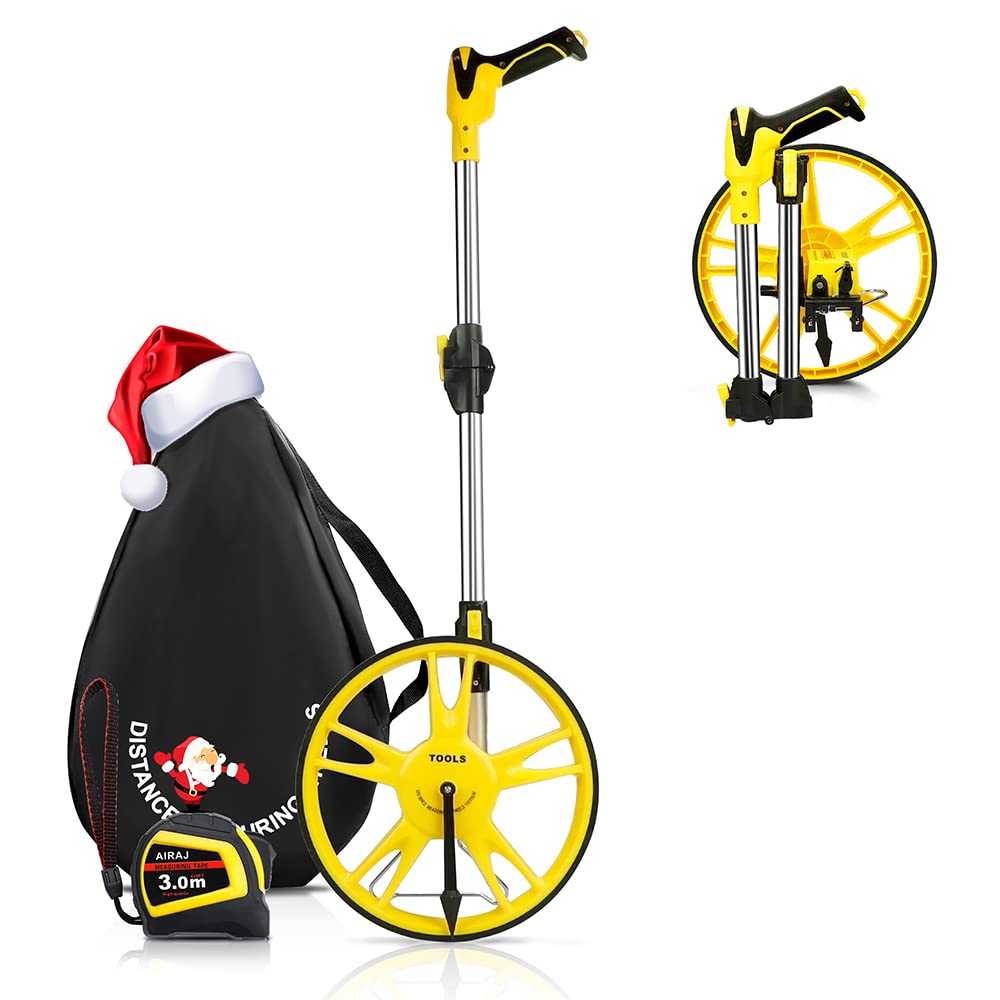 Measuring Wheel in Feet,Portable Three Fold Measures Up To 99999 Ft ...