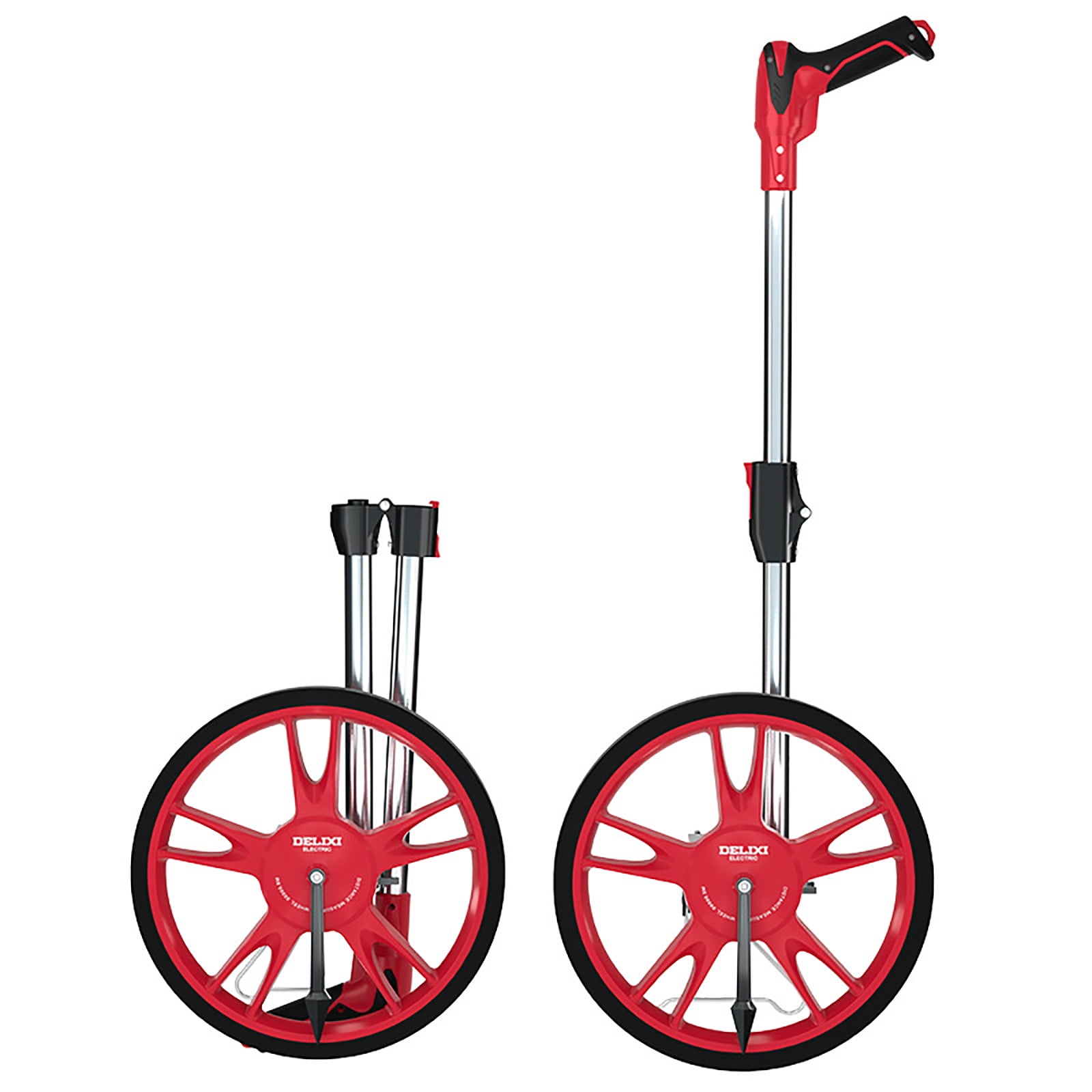 Measuring Wheel Inches & Feet Telescopic Distance Counter Tool Folding ...