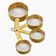 Measuring cups, 4-Piece Gold Stainless Steel Measuring Cup Set ...