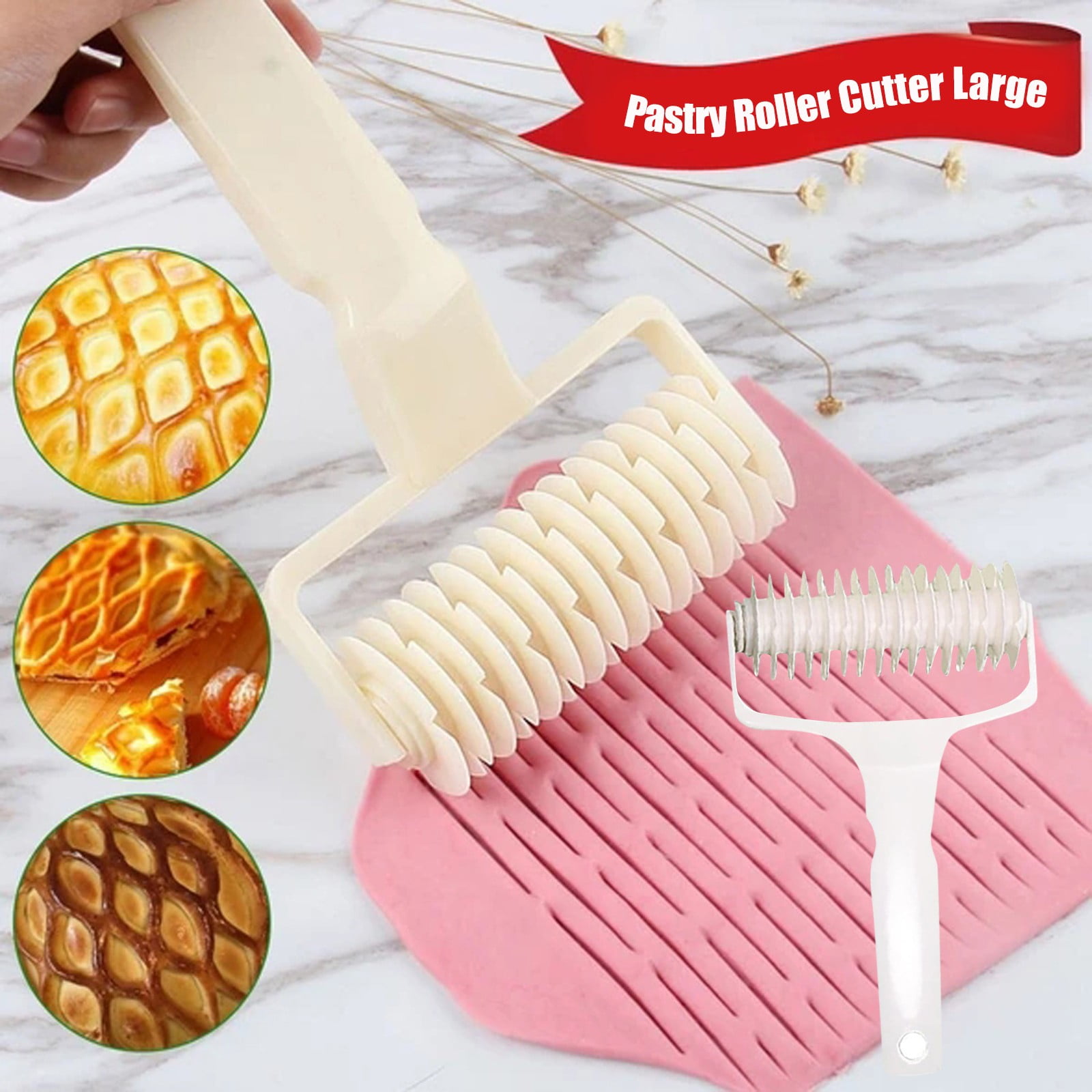 Ruler Roll Smooth Lattice Roller Cutter Cookie Pie Pizza Baking Tool ...