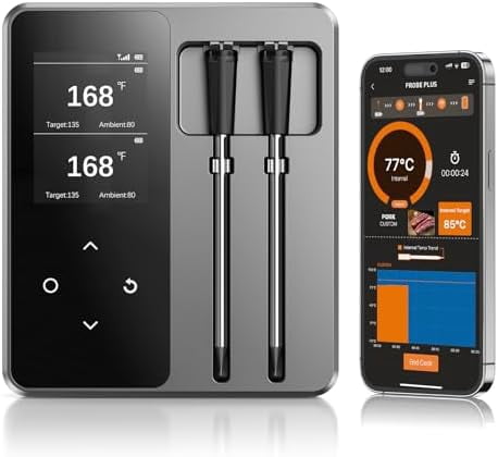 Meat | 6 Sensors Accuracy | 600FT Blutooth Range| IPX7 Waterpoof Dual ...