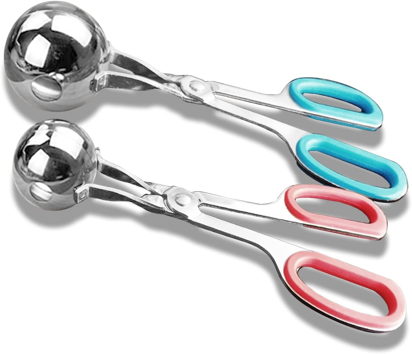 Meat Baller, 2 PCS None-Stick Meatball Maker with Detachable Anti-Slip ...