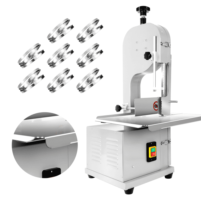 Meat Bandsaw Machine, Blade Stabilizer, Waterproof Switch, Safe, Bone ...