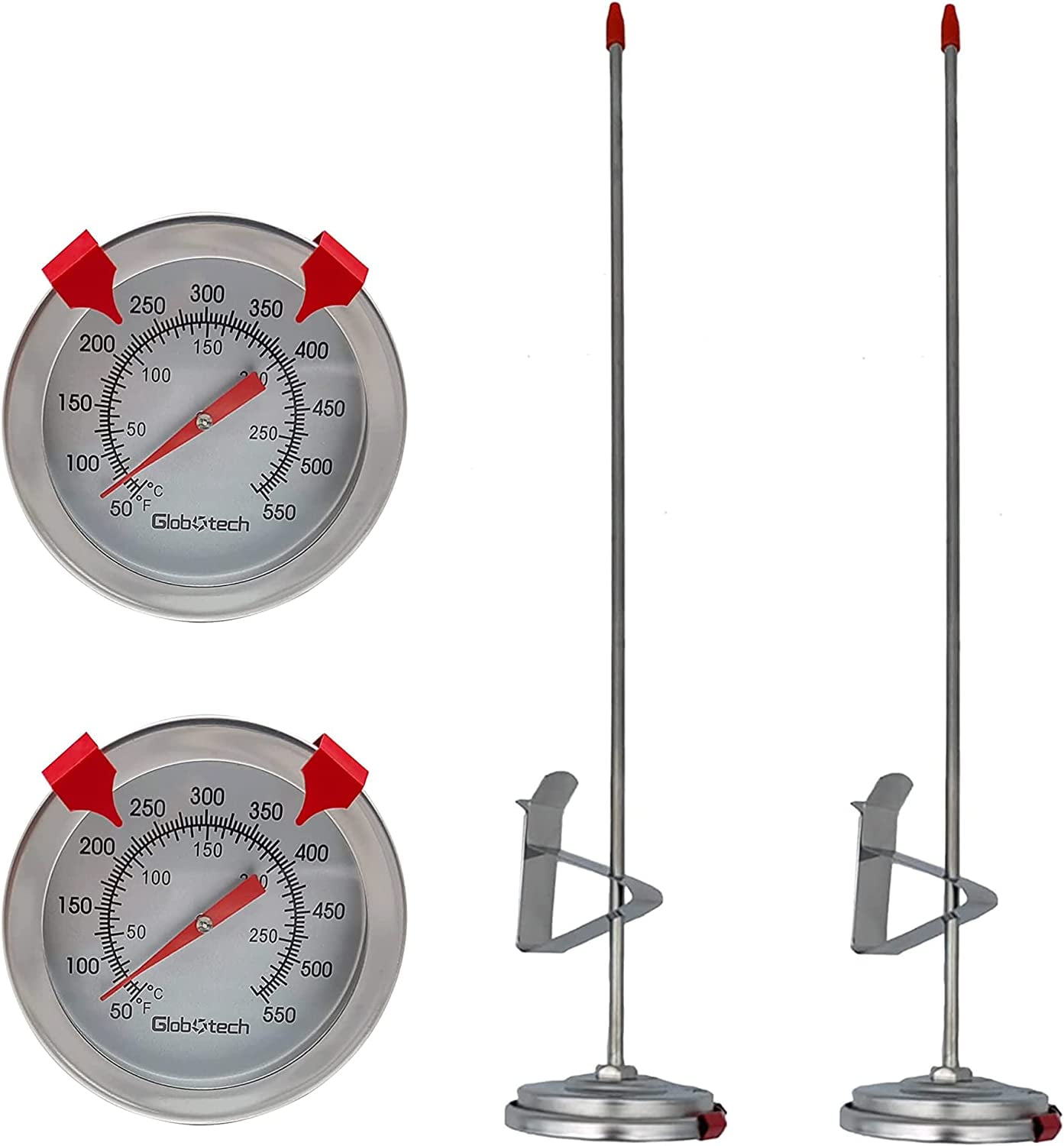 Meat Candy Deep Fry Thermometer - 2" Dial Thermometer 12" Long ...