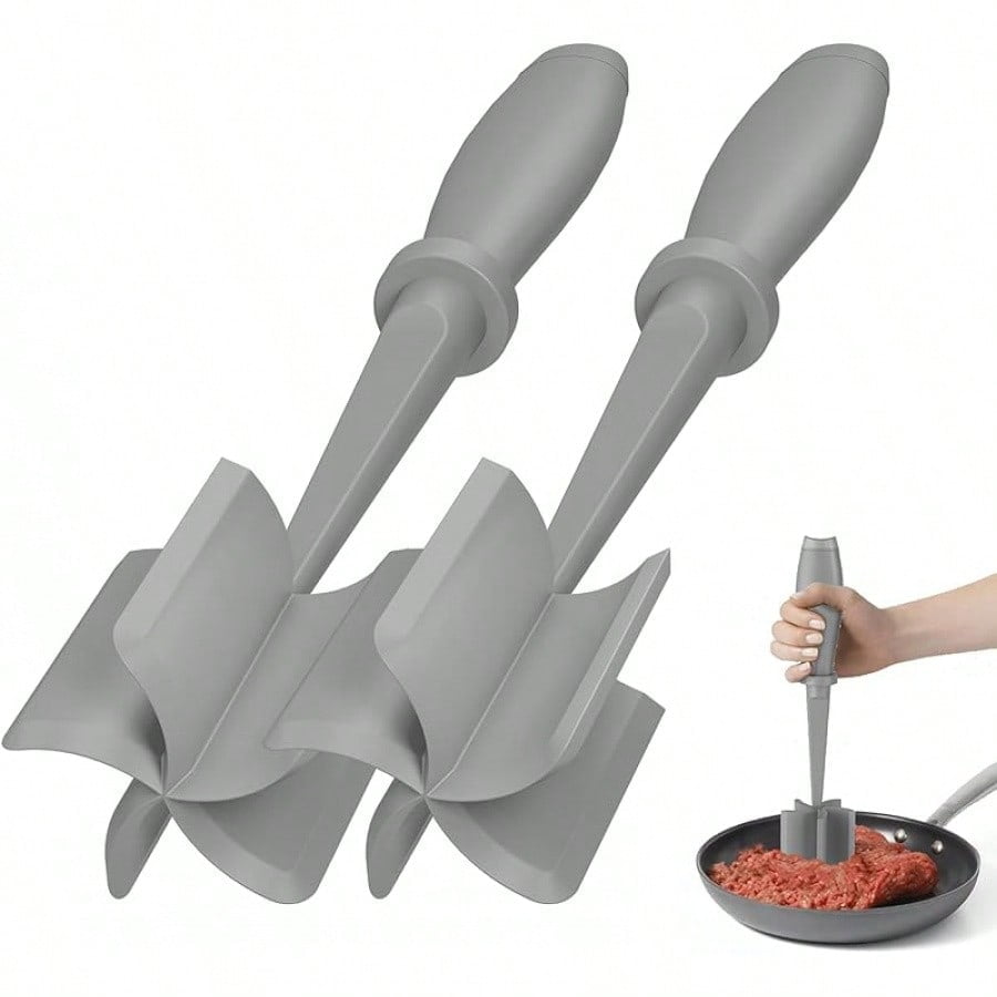 Meat Chopper, Hamburger Grinder, Premium Heat Resistant Smasher For ...