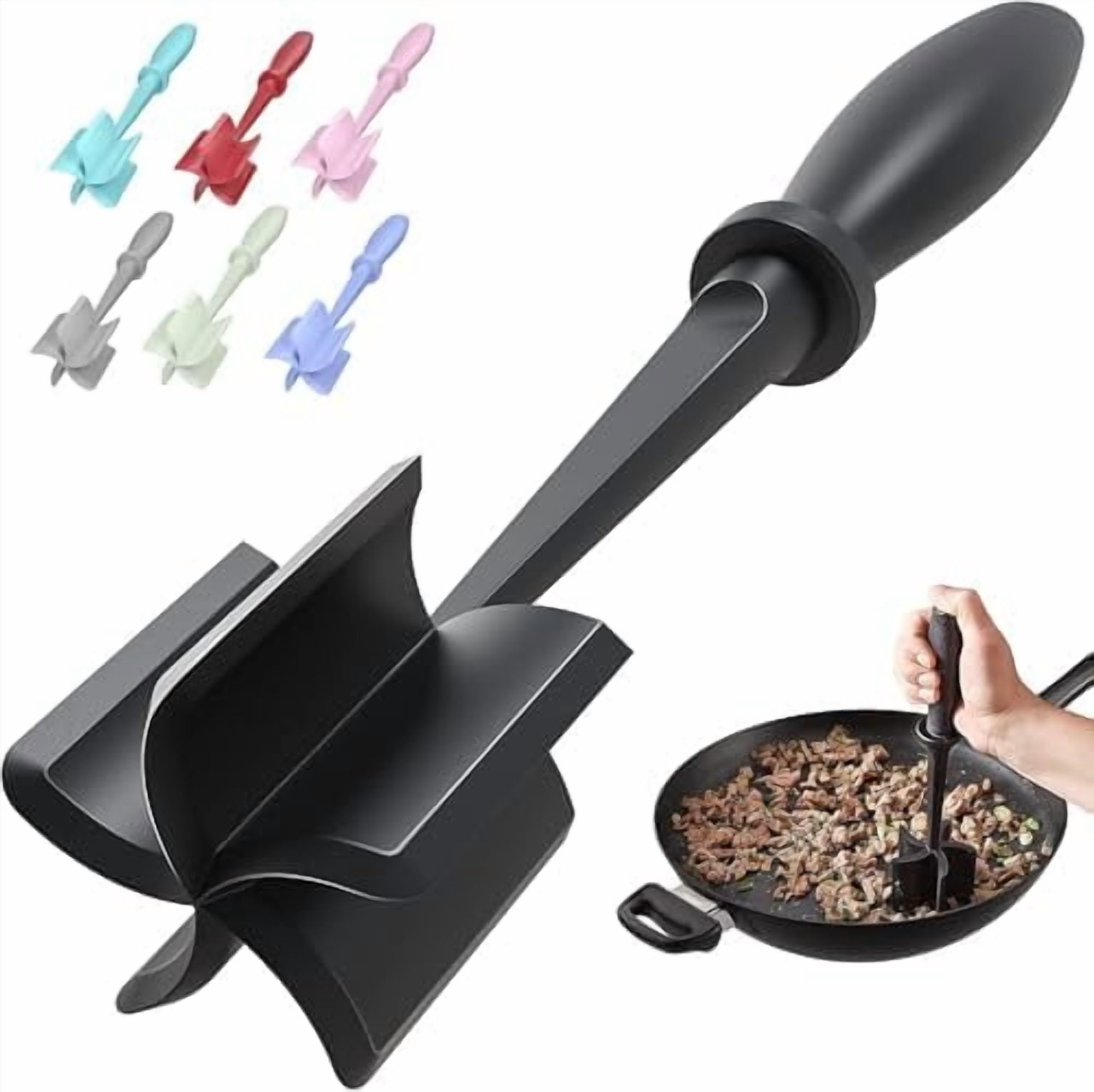 Meat Chopper, Hamburger Grinder, Premium Heat Resistant Smasher for ...