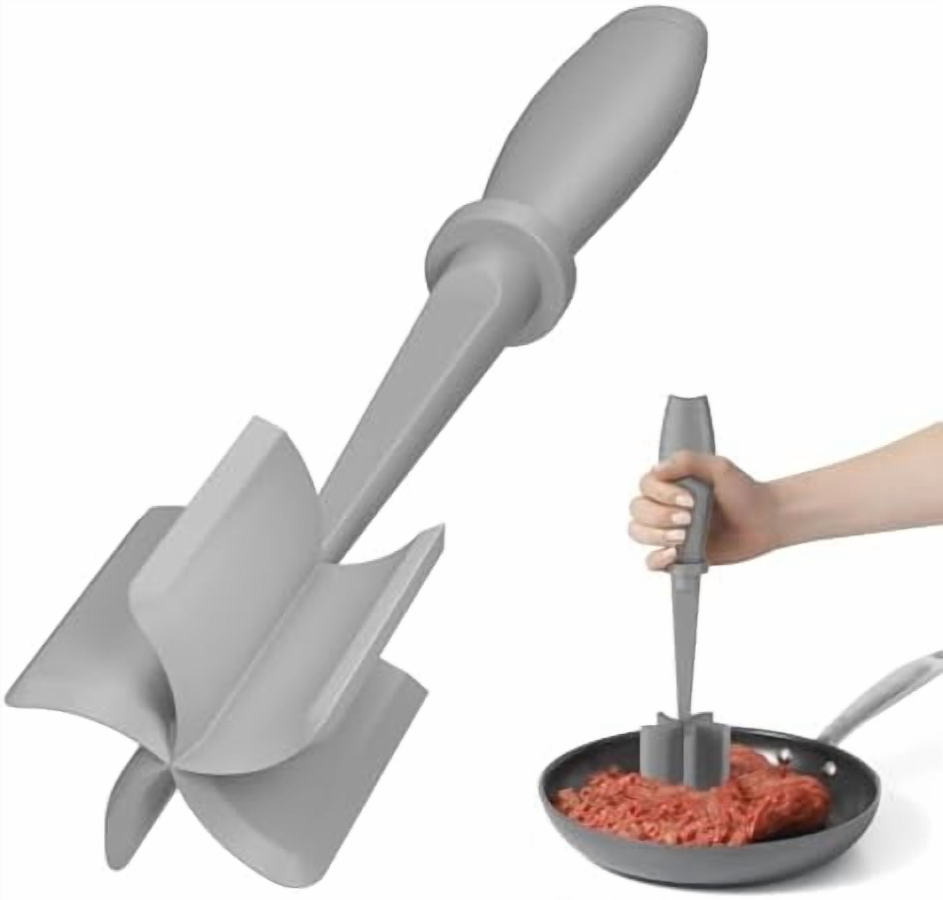 Meat Chopper, Hamburger Grinder, Premium Heat Resistant Smasher for ...
