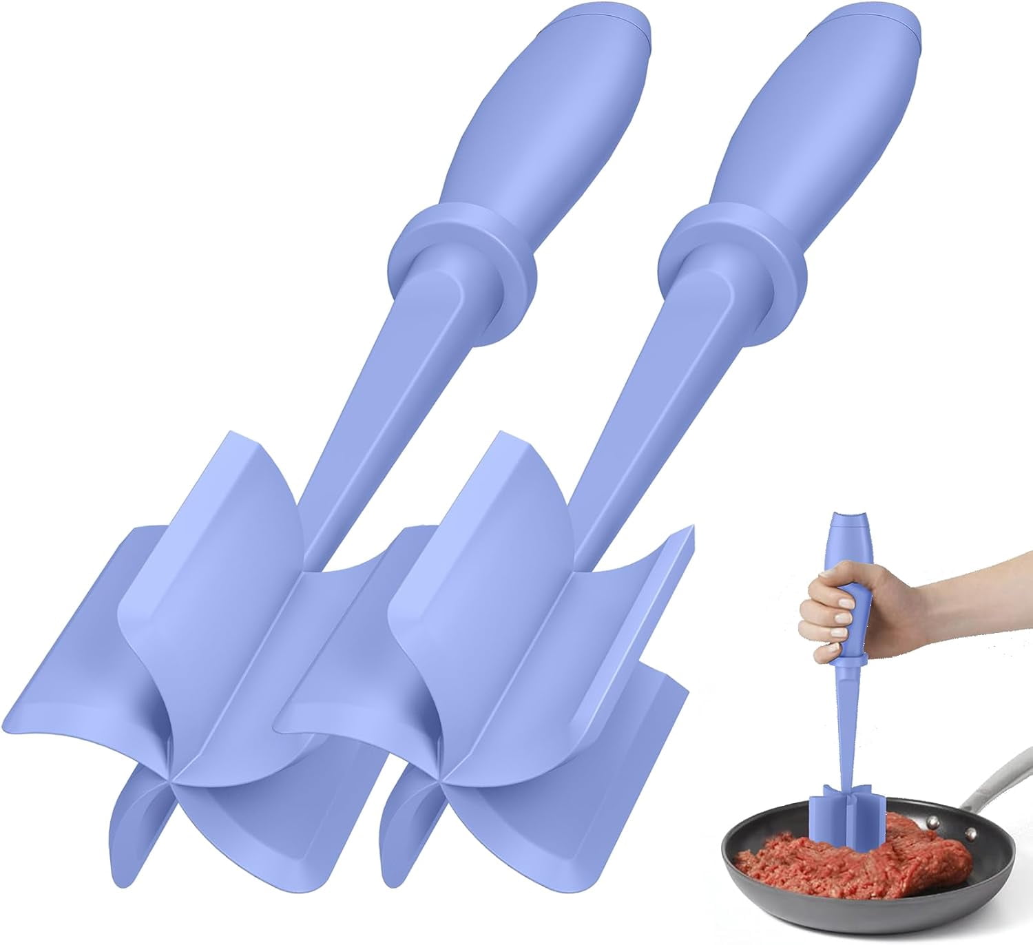Meat Chopper, Hamburger Grinder, Premium Heat Resistant Smasher for ...