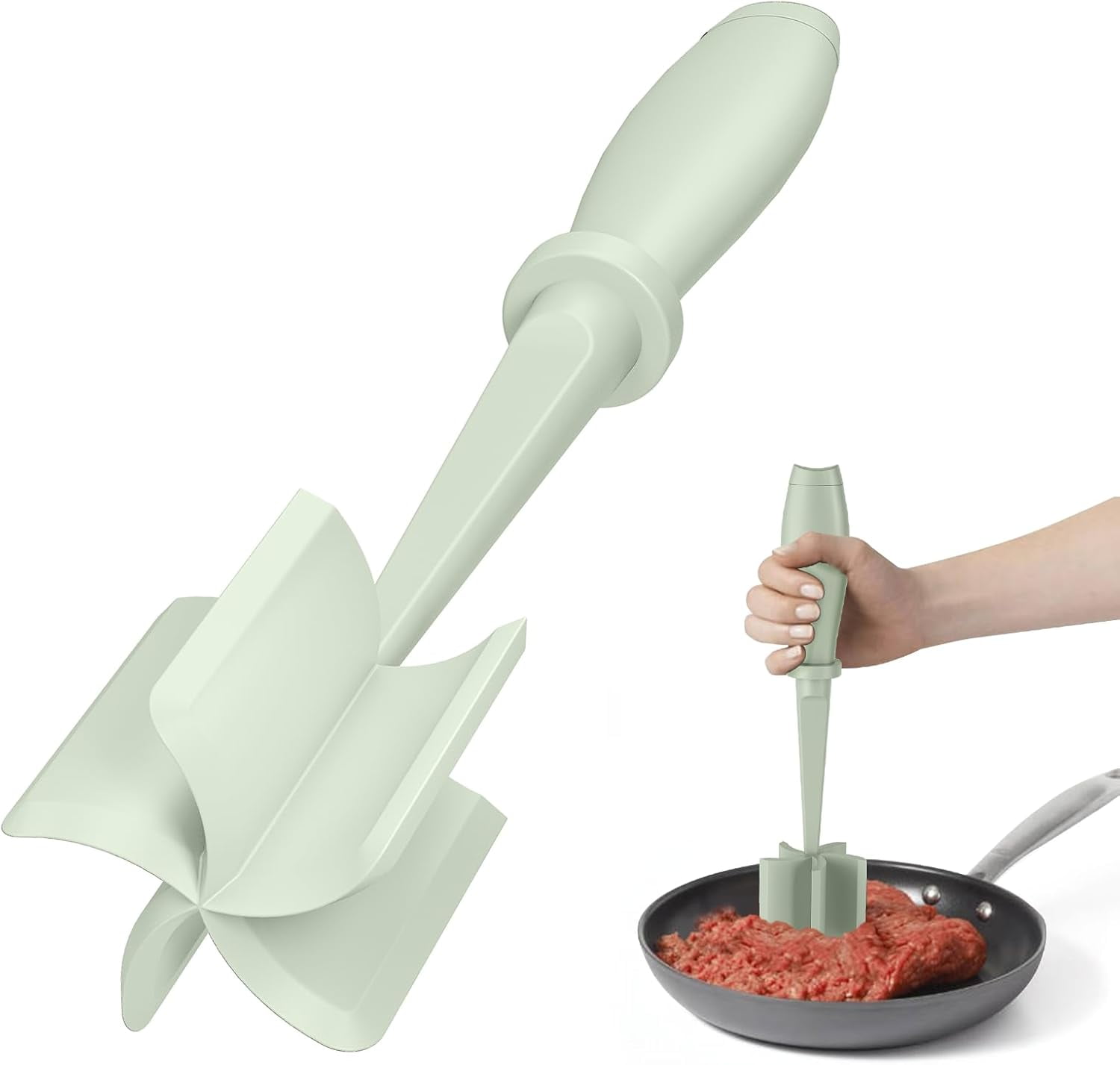 Meat Chopper, Hamburger Grinder, Premium Heat Resistant Smasher for ...