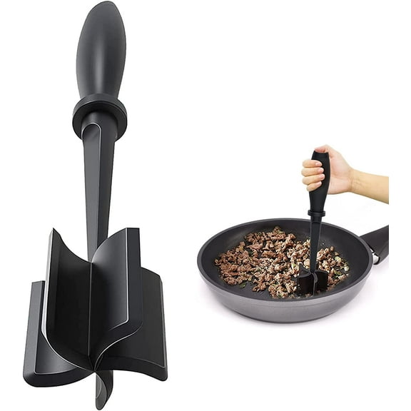 Meat Chopper for Ground Beef, 3-in-1 Handheld Kitchen Tool with Heat ...