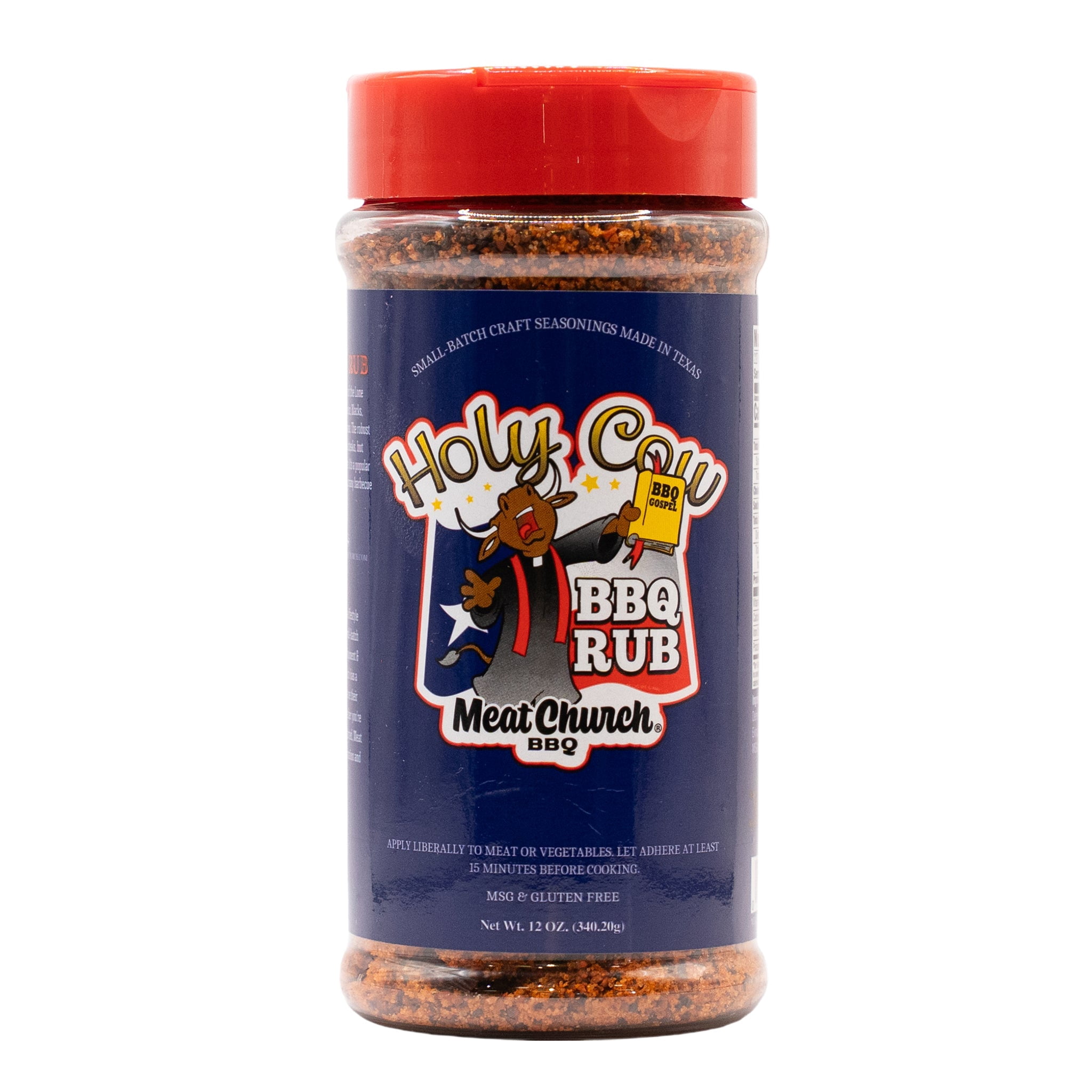 Meat Church BBQ Rub, Dry Seasoning for Brisket, Steaks, Beef, 12 oz ...