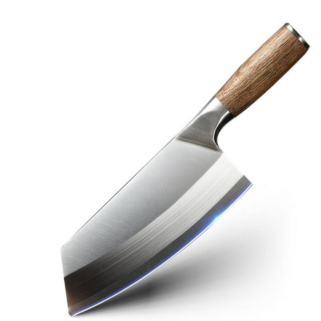 Meat Cleaver Knife Heavy Duty for Kitchen 8inch Sharp Chinese Chopping ...
