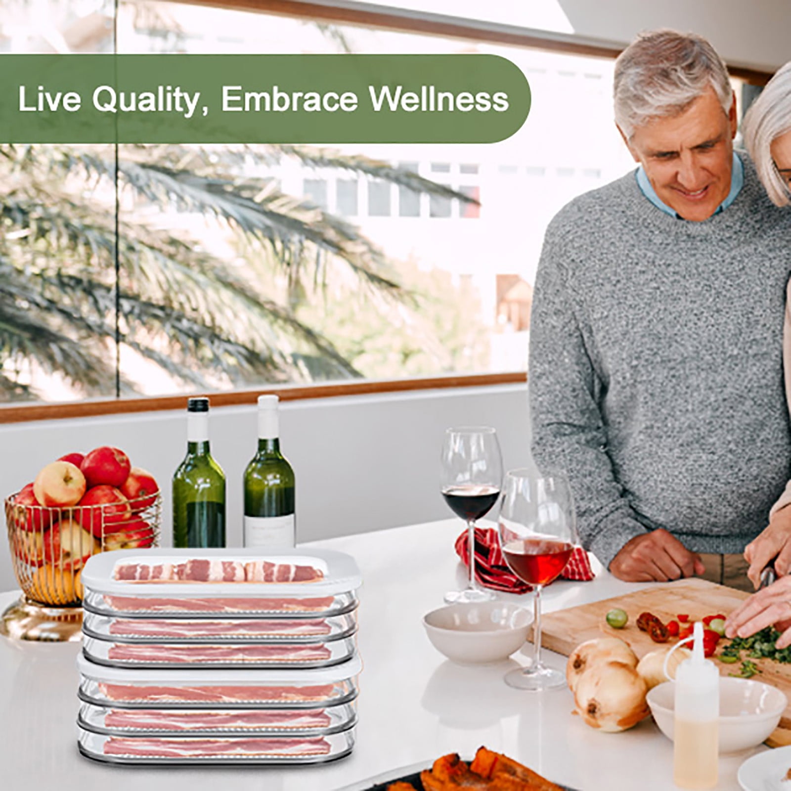 Meat Container For Fridge Lunch Meat Container For Refrigerator Meal ...