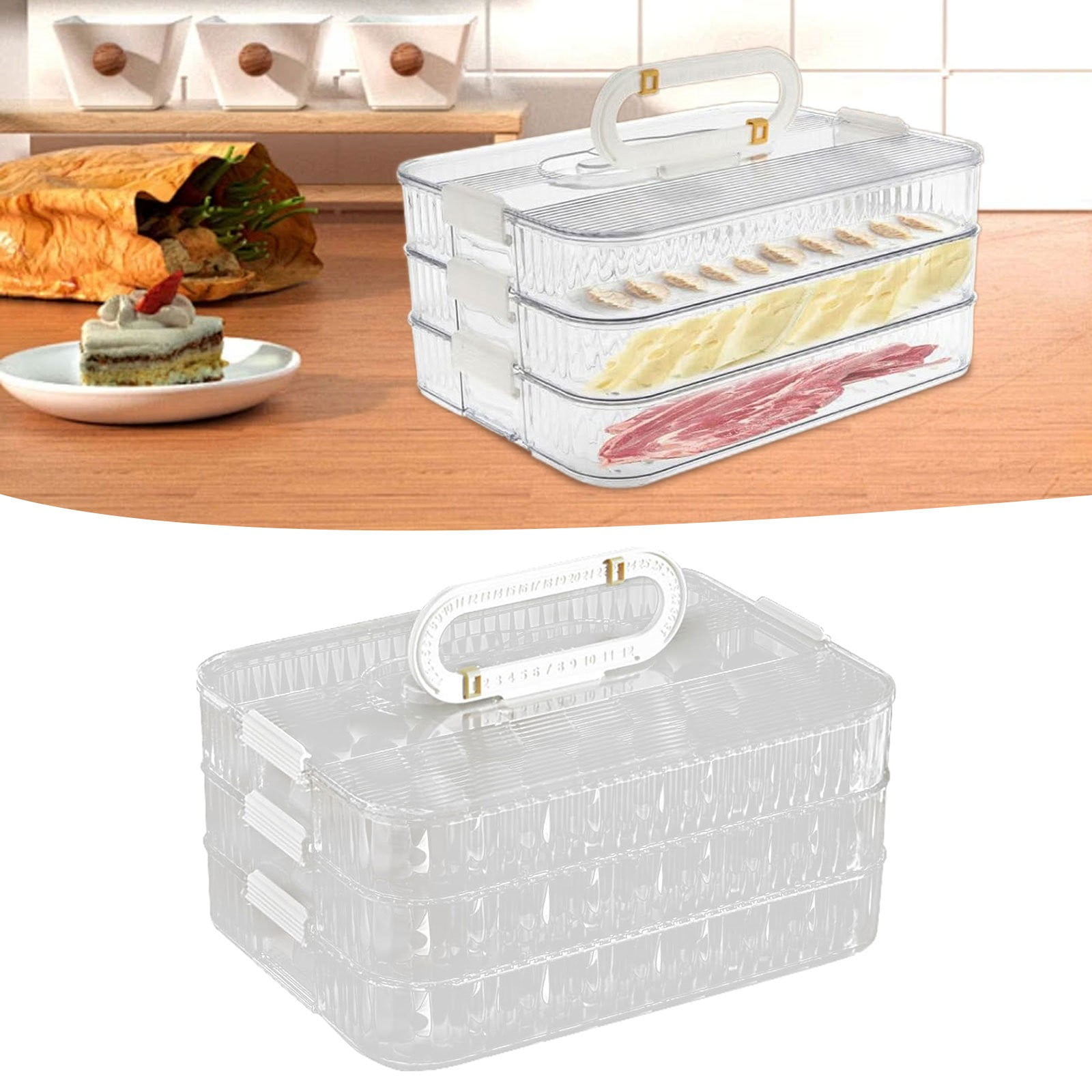 Meat Container For Fridge Lunch Meat Container For Refrigerator 3/4 ...