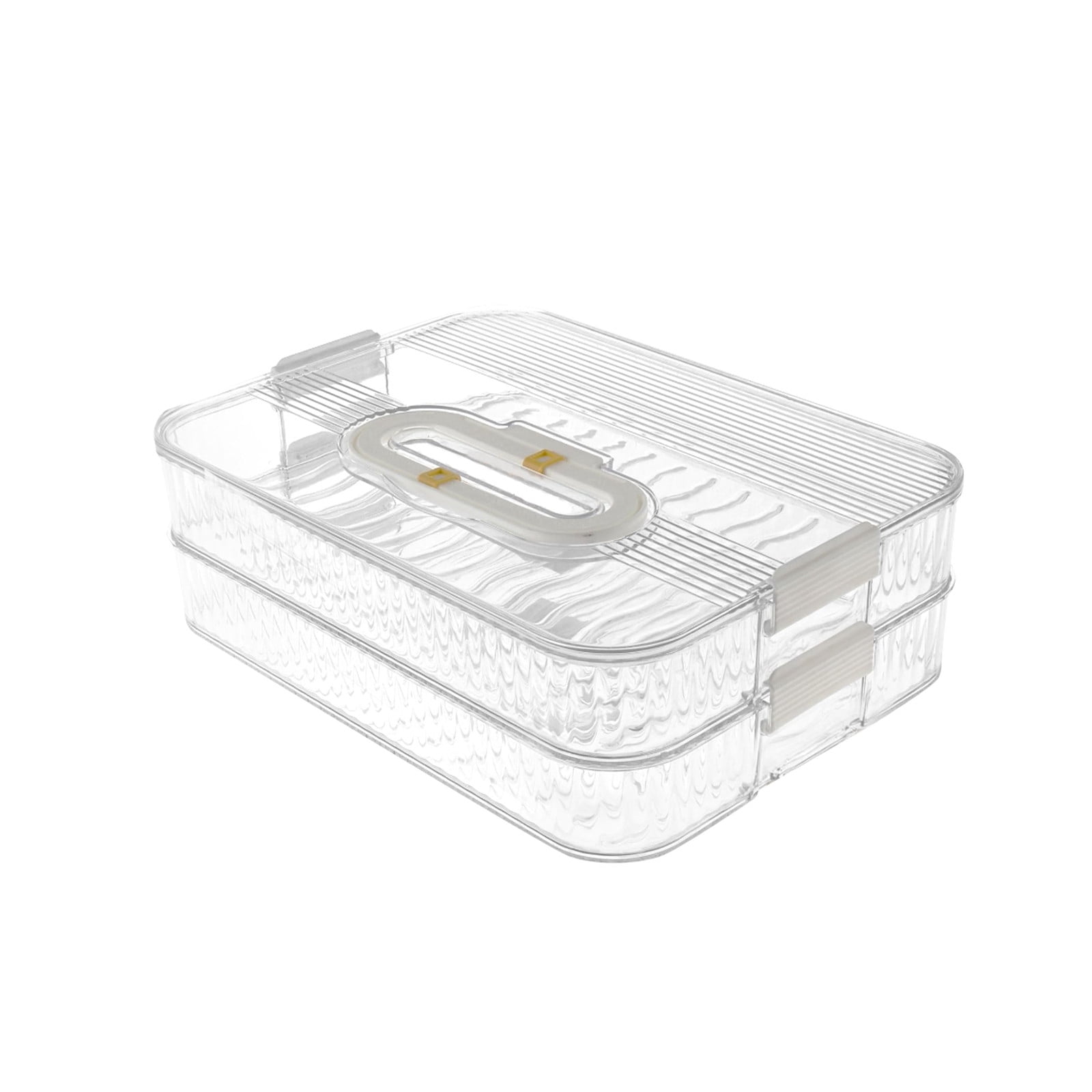 Meat Container for Fridge- 2 Layer Lunch Meat Container- Storage ...