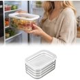 Meat Container for Fridge, 3 Layer Stackable Food Storage Box with Lid ...
