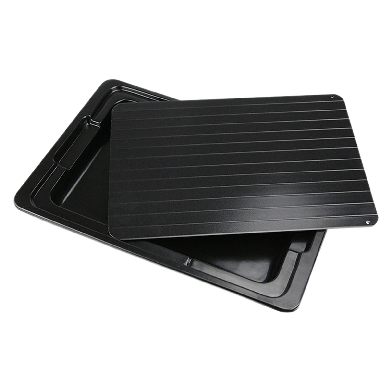 Meat Defrosting Tray with Drip Pan for Quick and Safe Thawing, Aluminum ...
