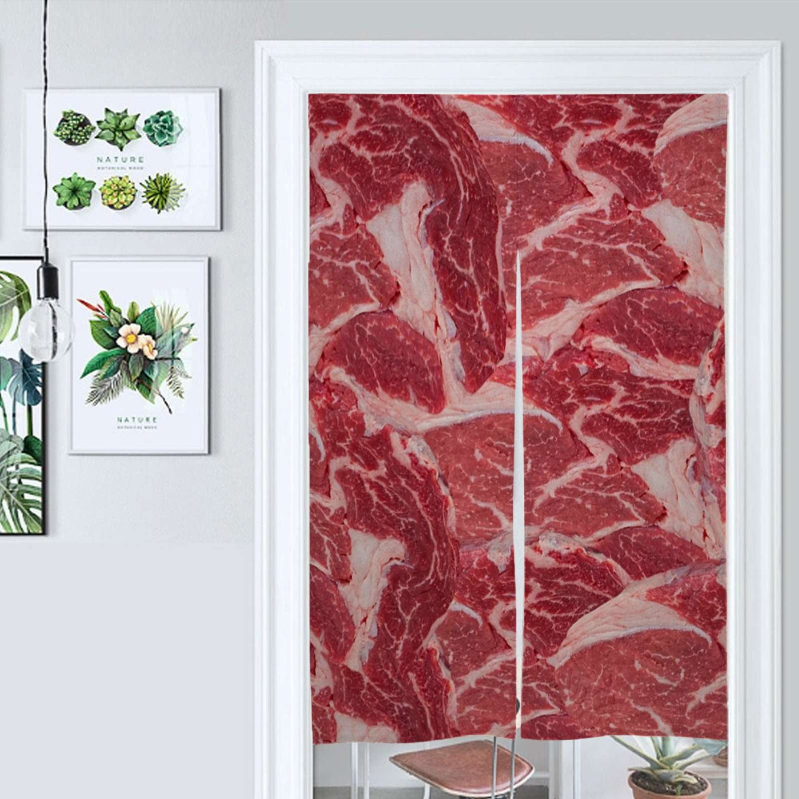 Meat Door Curtain Nordic Living Room DoorCurtain Porch Partition ...