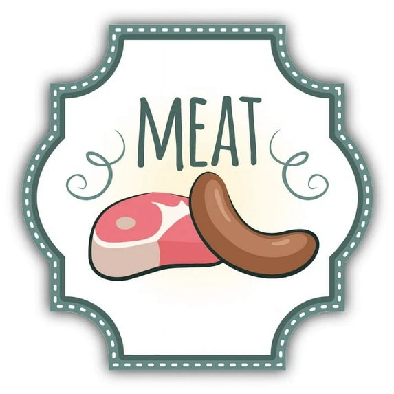 Meat Food Car Sticker Phone Decal Water Bottle Stickers Car Decals ...