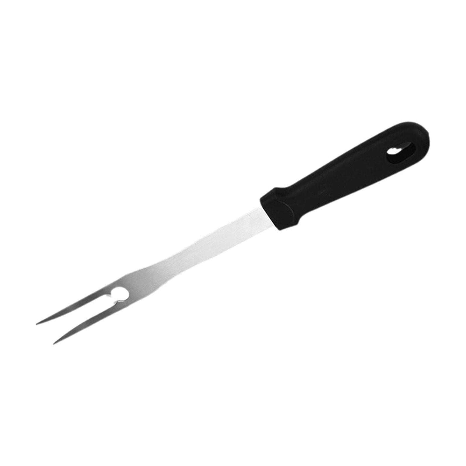 Meat Fork Stainless Steel Fork with Wood Handle Cooking Fork BBQ Fork ...