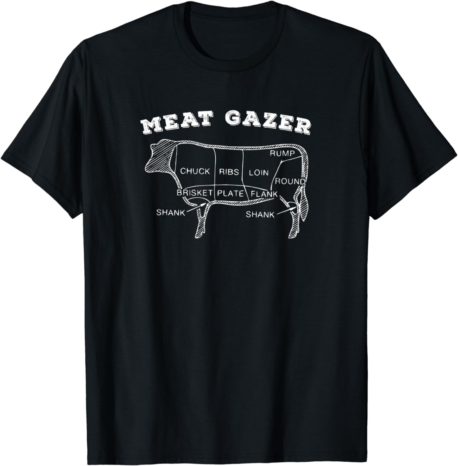 Meat Gazer - Steak Meat Butcher Joke T-Shirt - Walmart.com