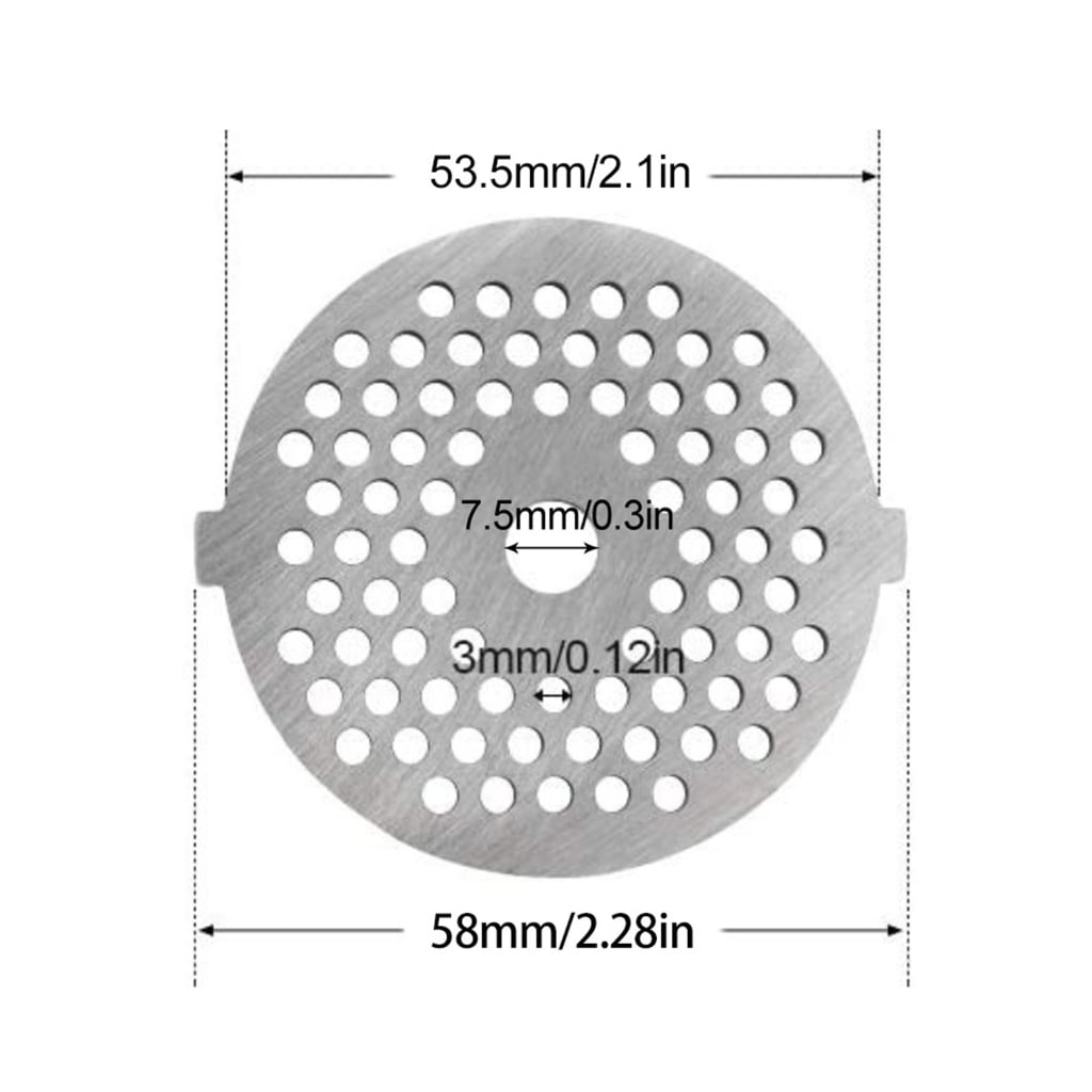 Meat Grinder Disc Meat Mincer Plate with Hole Professional Replacement ...