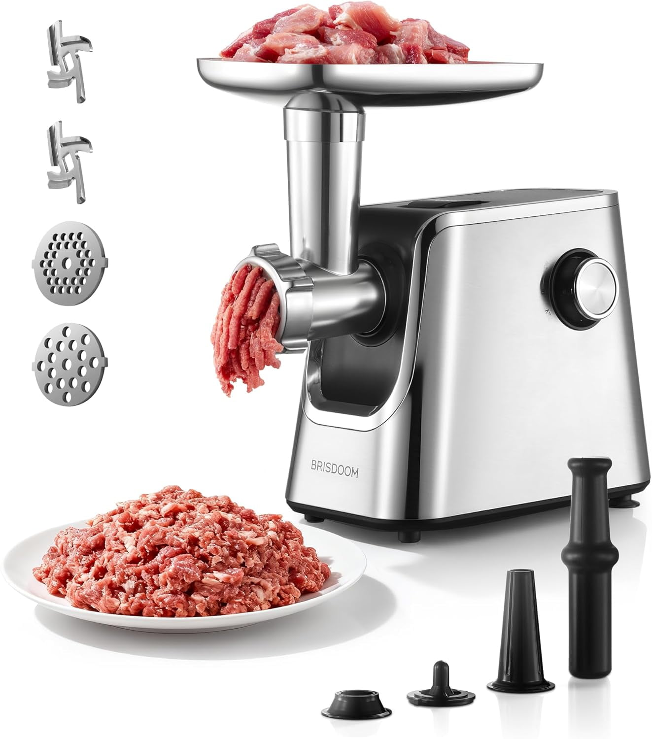 Meat Grinder Electric 3000W Max with High-Efficiency Copper Motor, Auto ...