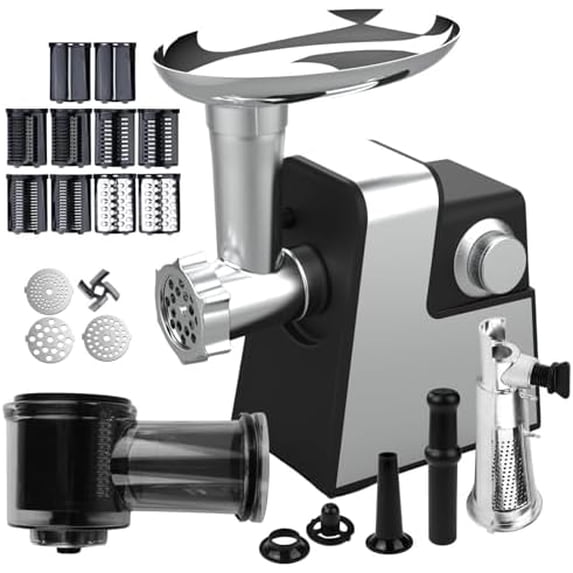 Meat Grinder Electric, 9 in1 Meat Grinder for Home Use, 800W Stainless ...