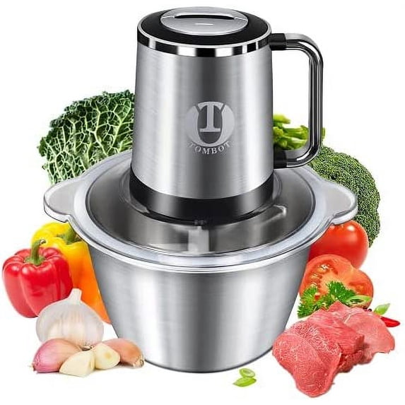 Meat Grinder Food Processor Chopper Electric Small with Safety Handle ...