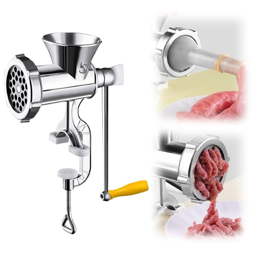 Meat Grinder Manual Mincer, Manual Meat Grinder & Sausage Maker ...