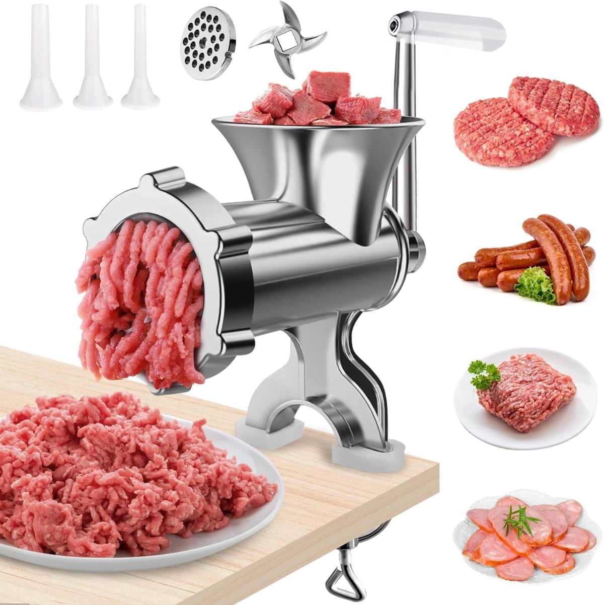 Meat Grinder Manual Mincer - Manual Meat Grinder Sausage Maker Table ...