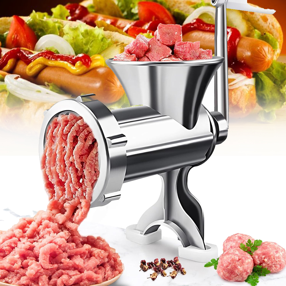 Meat Grinder with Tabletop Clamp,Cast Iron Heavy Duty Sausage Maker and ...