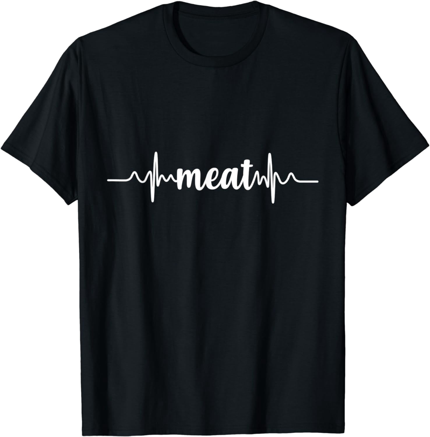 Meat Heartbeat ECG | Burger Steak Bacon Lover Carnivore T-Shirt ...