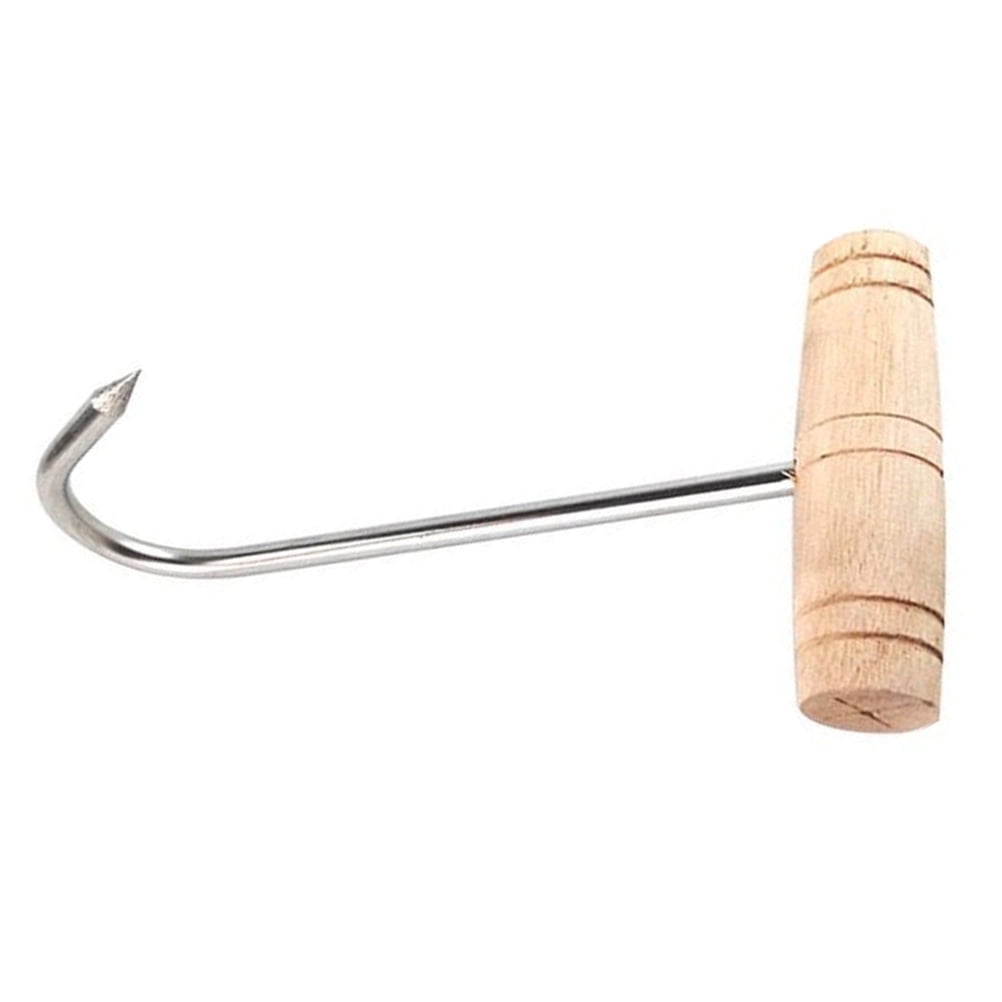 1pc Stainless Steel T Shaped Hook Butcher Meat Hook Practical Meat ...