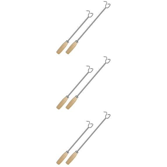 Meat Hook Stainless Steel Hooks Multi Hanger 6 Pcs up Barbecue ...