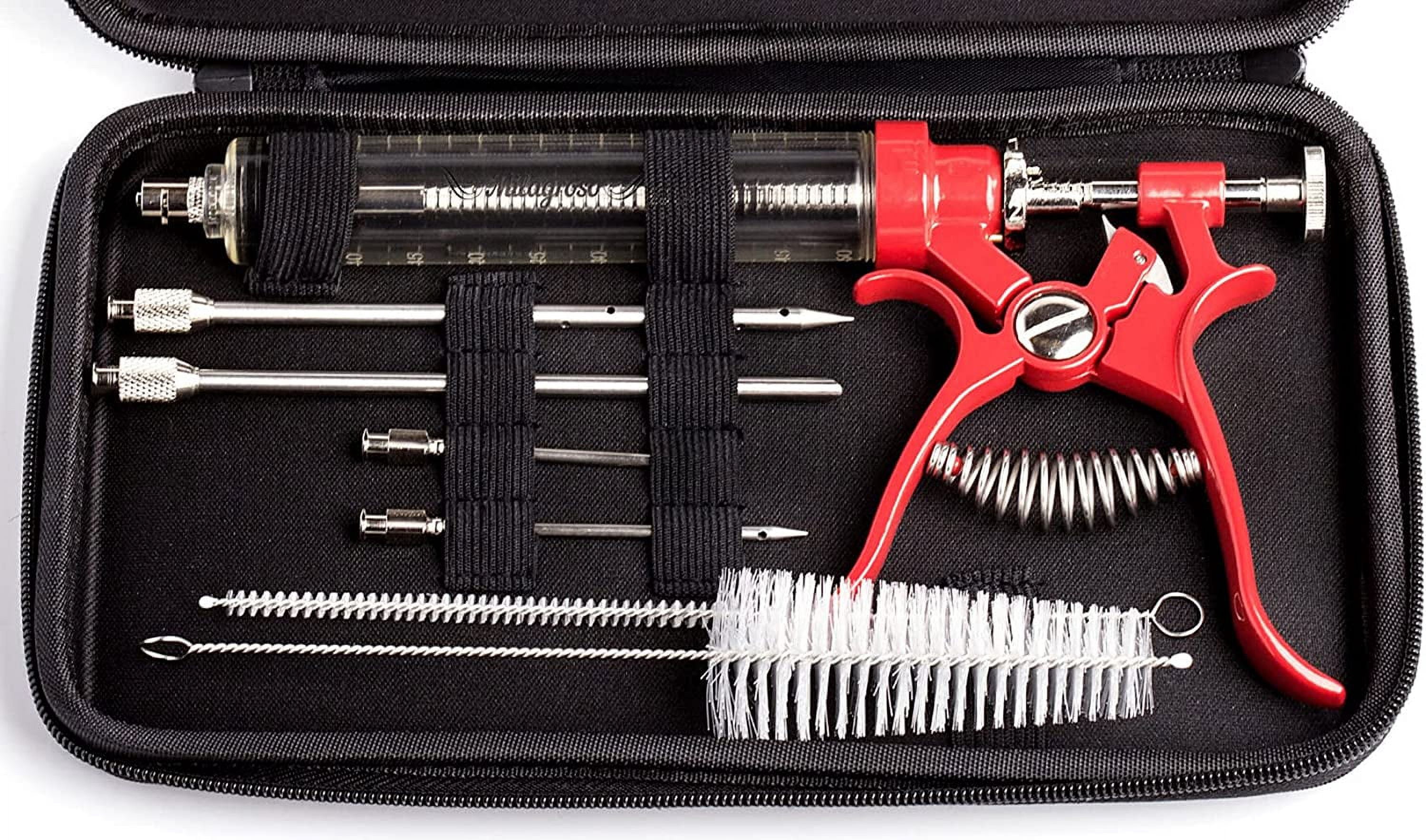 Meat Injector Marinade Gun Stainless Steel Outdoor Kit Flavor Food ...