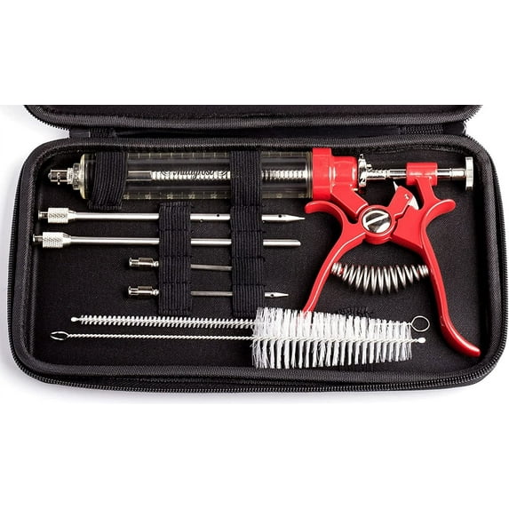 Meat Injector Marinade Gun Stainless Steel Outdoor Kit Flavor Food ...