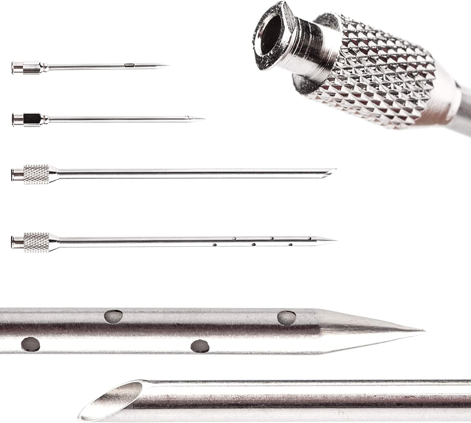 Meat Injector Marinade Gun Stainless Steel Outdoor Kit Flavor Food ...