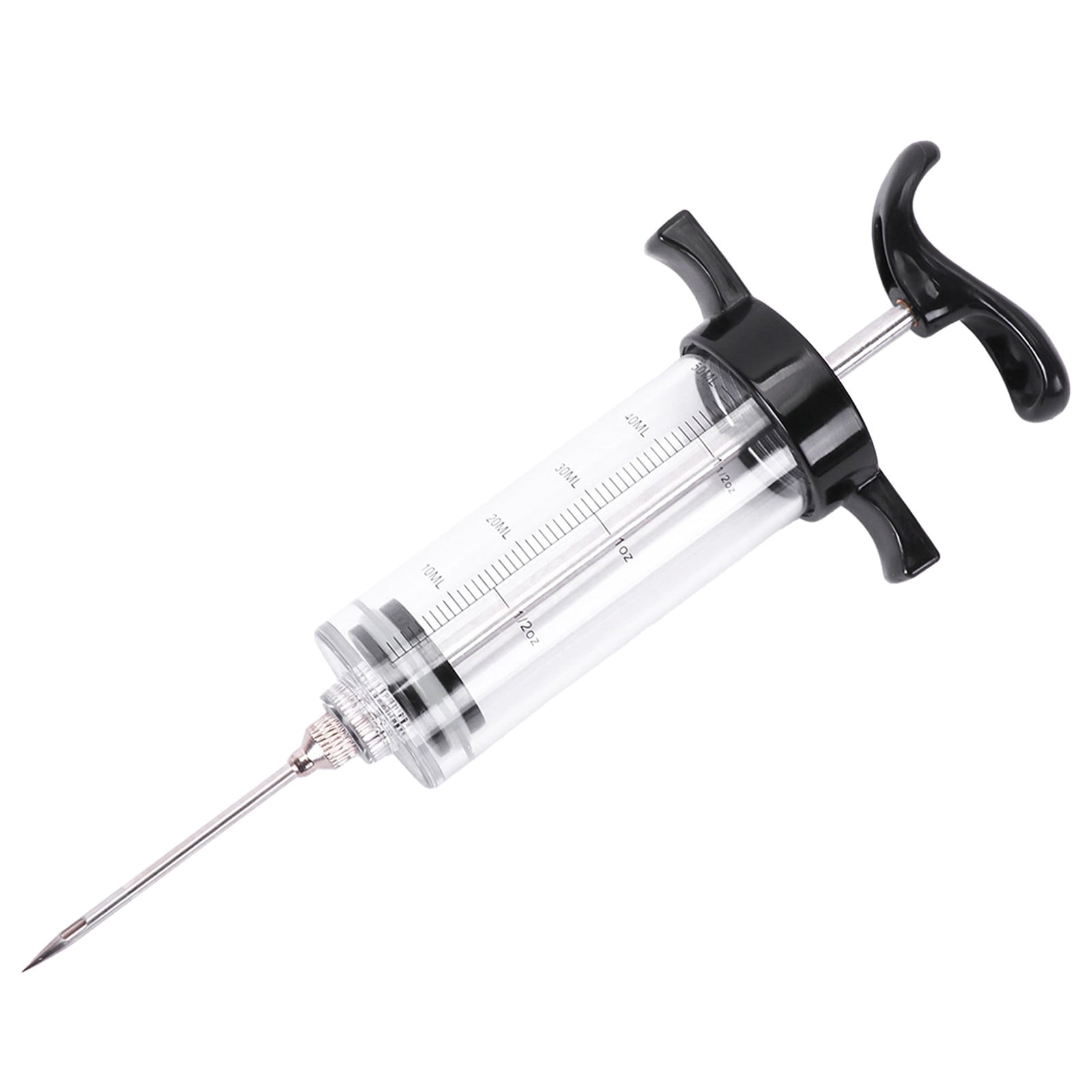 Meat Injector Syringe, 1-oz Plastic Marinade Injector Kit with 2 ...
