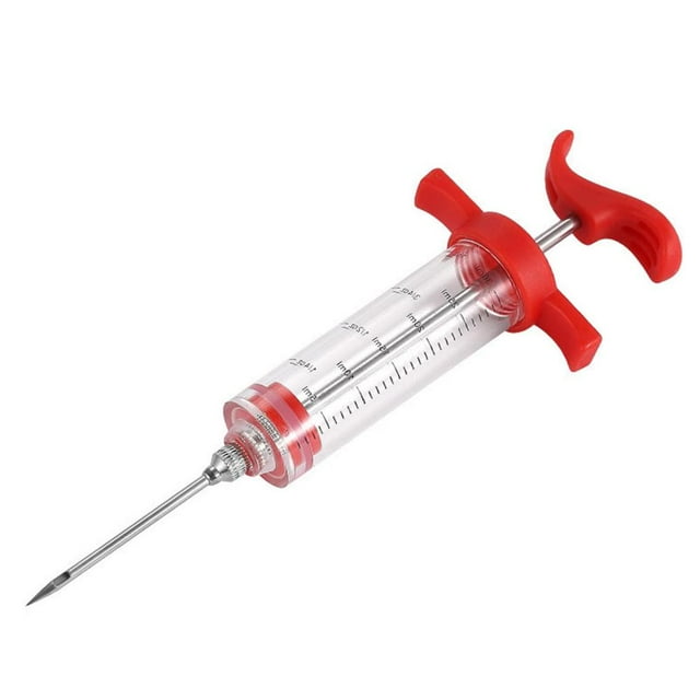 Meat Injector Turkey Baster Syringe BBQ Meat Syringe Marinade Injector ...